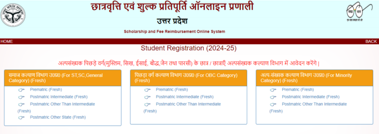 UP Scholarship 2024 Online Form: Pre, Post Matric @scholarship.up.gov ...